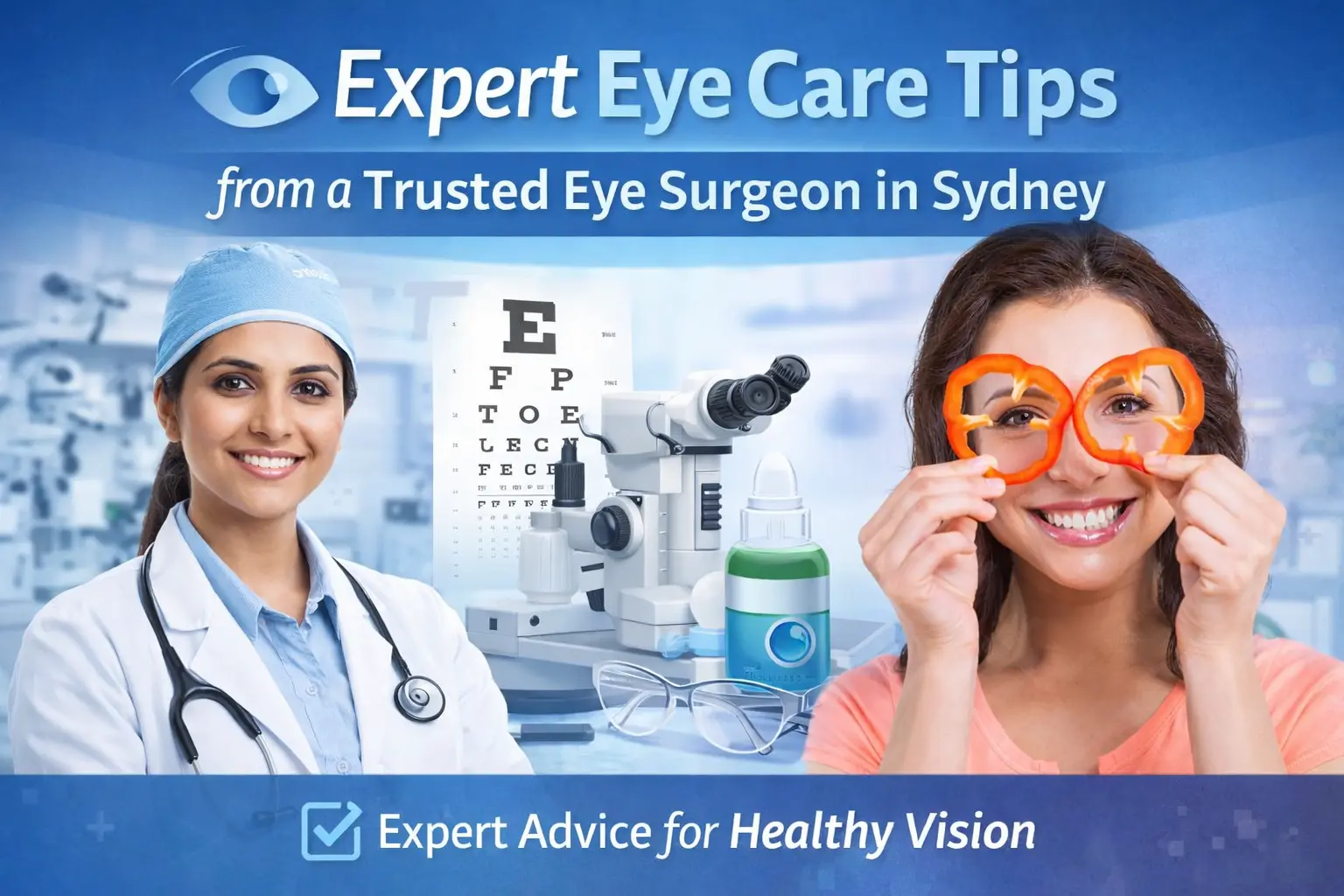 Eye Care Tips from a Trusted Eye Surgeon in Sydney - Dr. Chameen Sams